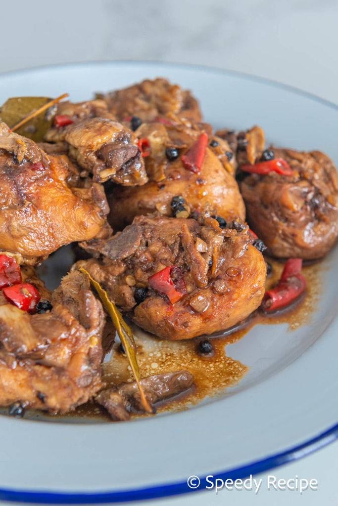 Spicy Chicken Adobo - speedyrecipe.com