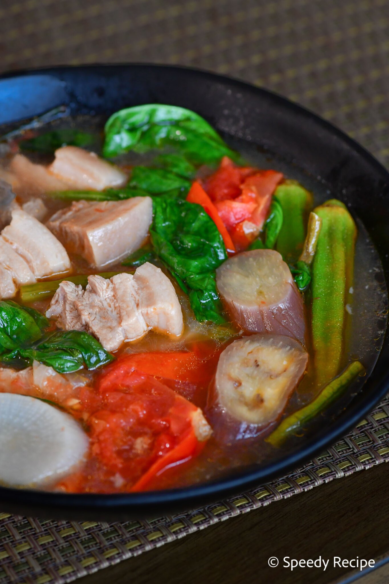 Sinigang na Baboy (Pork Sinigang Recipe) - speedyrecipe.com