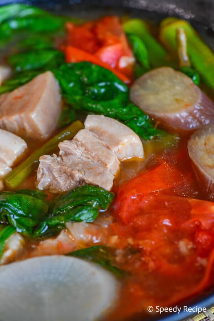 Sinigang na Baboy (Pork Sinigang Recipe) - speedyrecipe.com